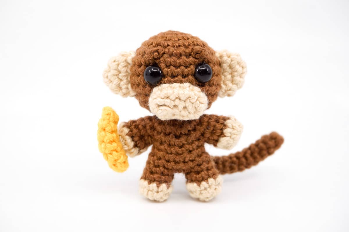 Free Monkey Crochet Pattern - Mini Noso | Supergurumi