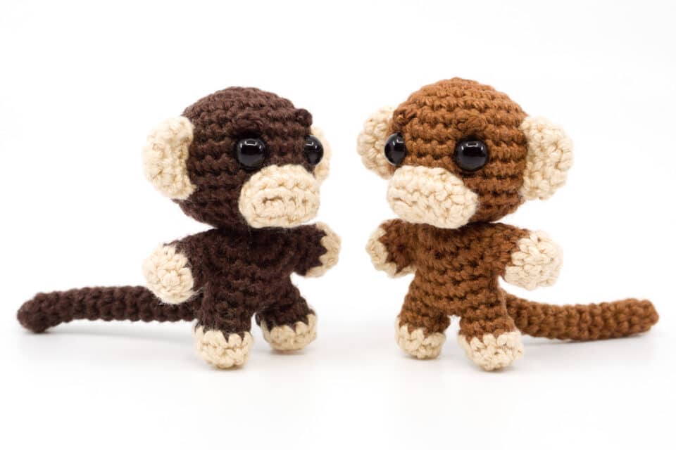 Patrón de Crochet Mono Gratis - Mini Noso | Supergurumi