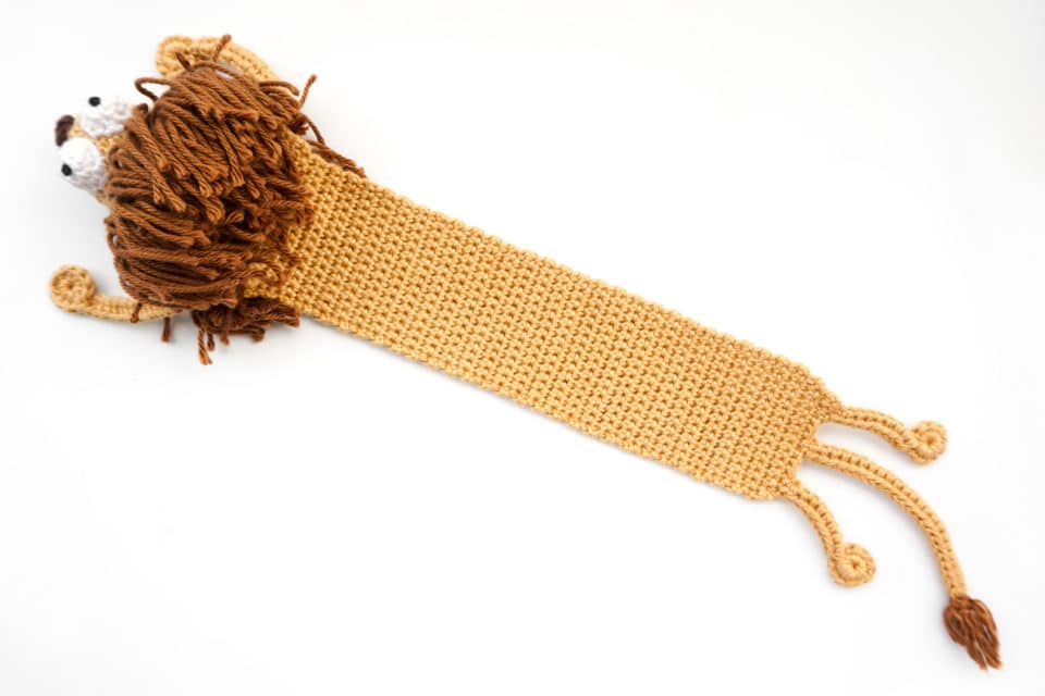 Amigurumi Lion Bookmark Crochet Pattern | Supergurumi