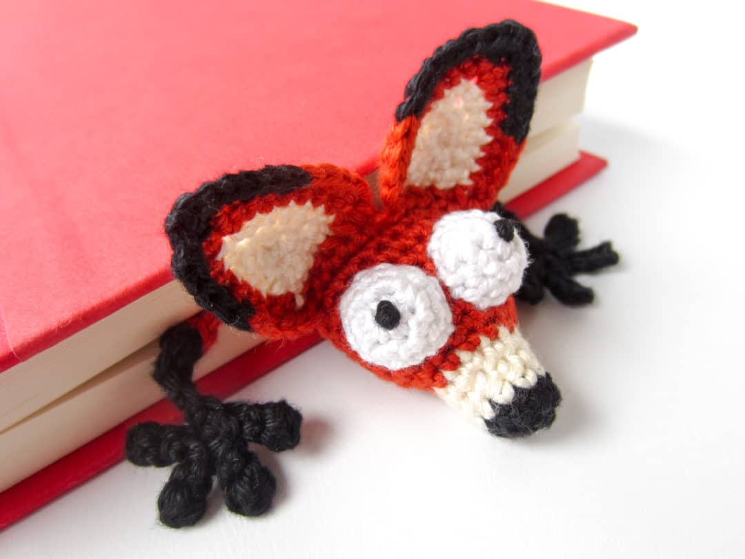 Amigurumi Crochet Fox Bookmark - "Book Fox" | Supergurumi