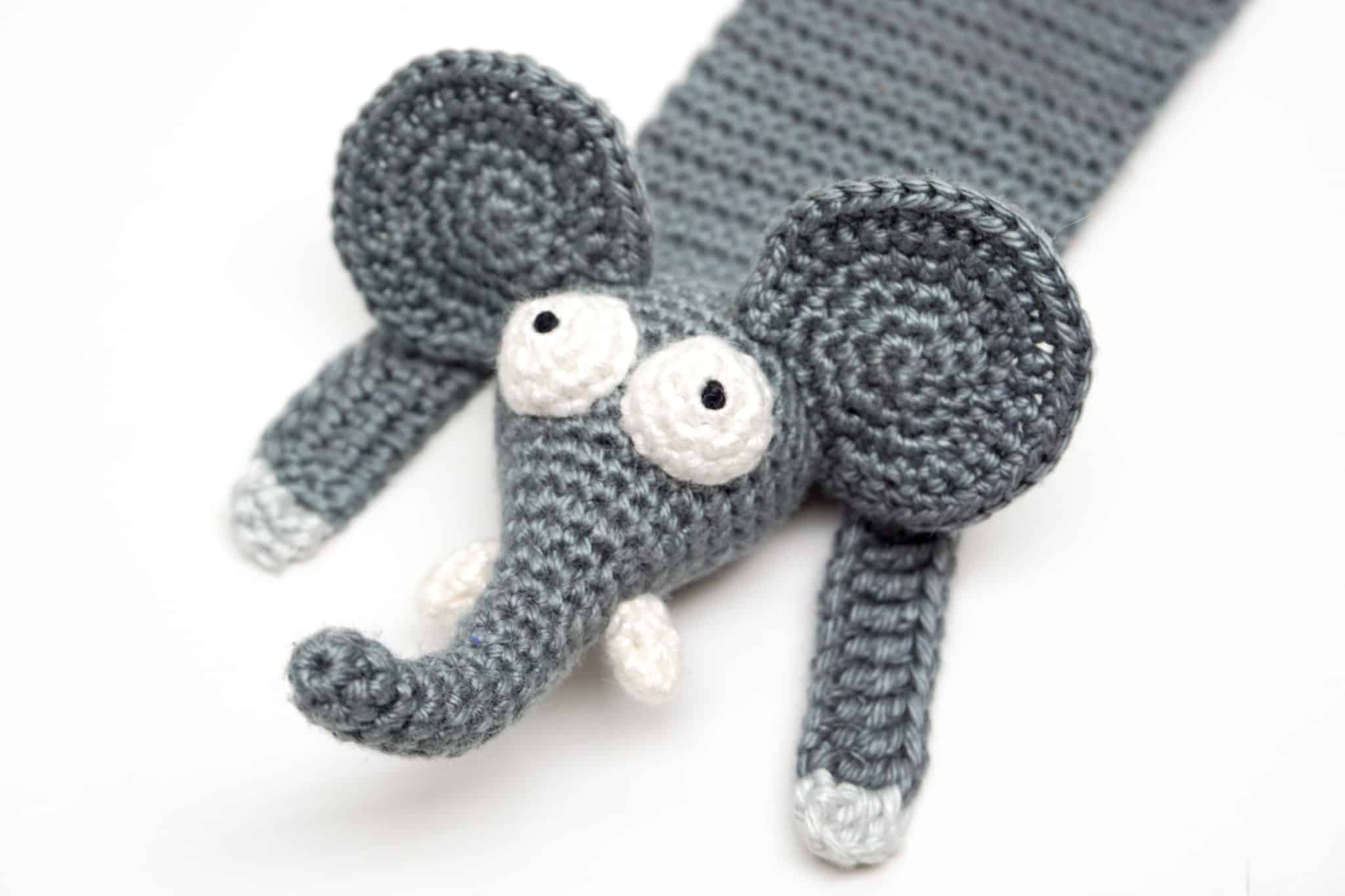 Amigurumi Elephant Bookmark Crochet Pattern | Supergurumi
