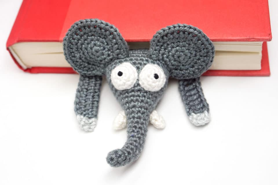 Amigurumi Elephant Bookmark Crochet Pattern | Supergurumi