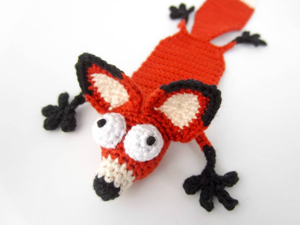 Amigurumi Crochet Fox Bookmark - "Book Fox" | Supergurumi