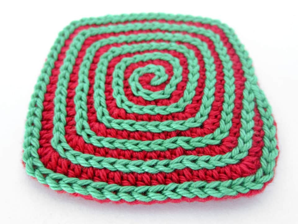 Square Coaster Crochet Pattern | Supergurumi