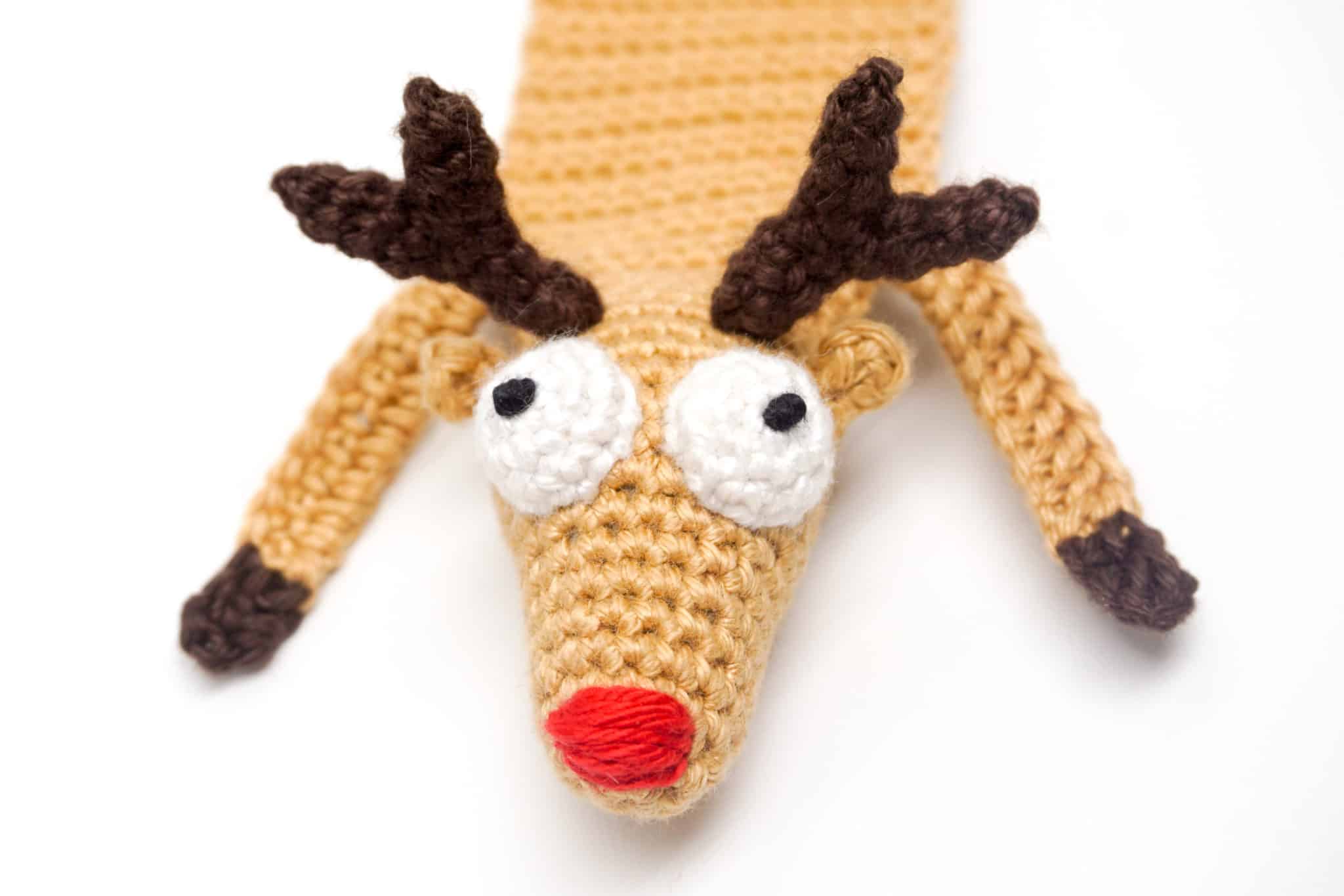 Patrón de Crochet Reno Marcapáginas Amigurumi | Supergurumi