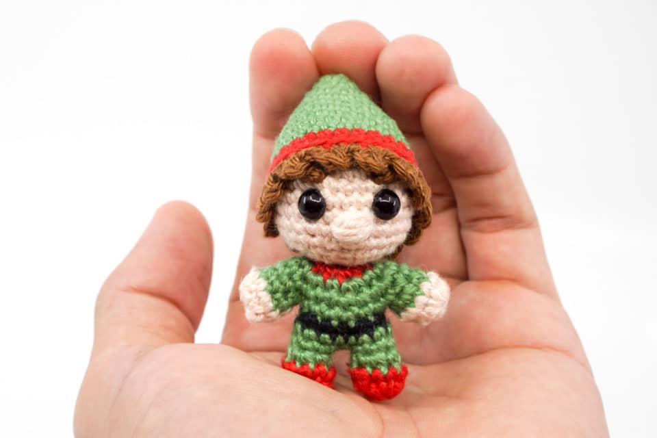 Patrón de Crochet Elfo de Navidad Gratis - Mini Noso | Supergurumi