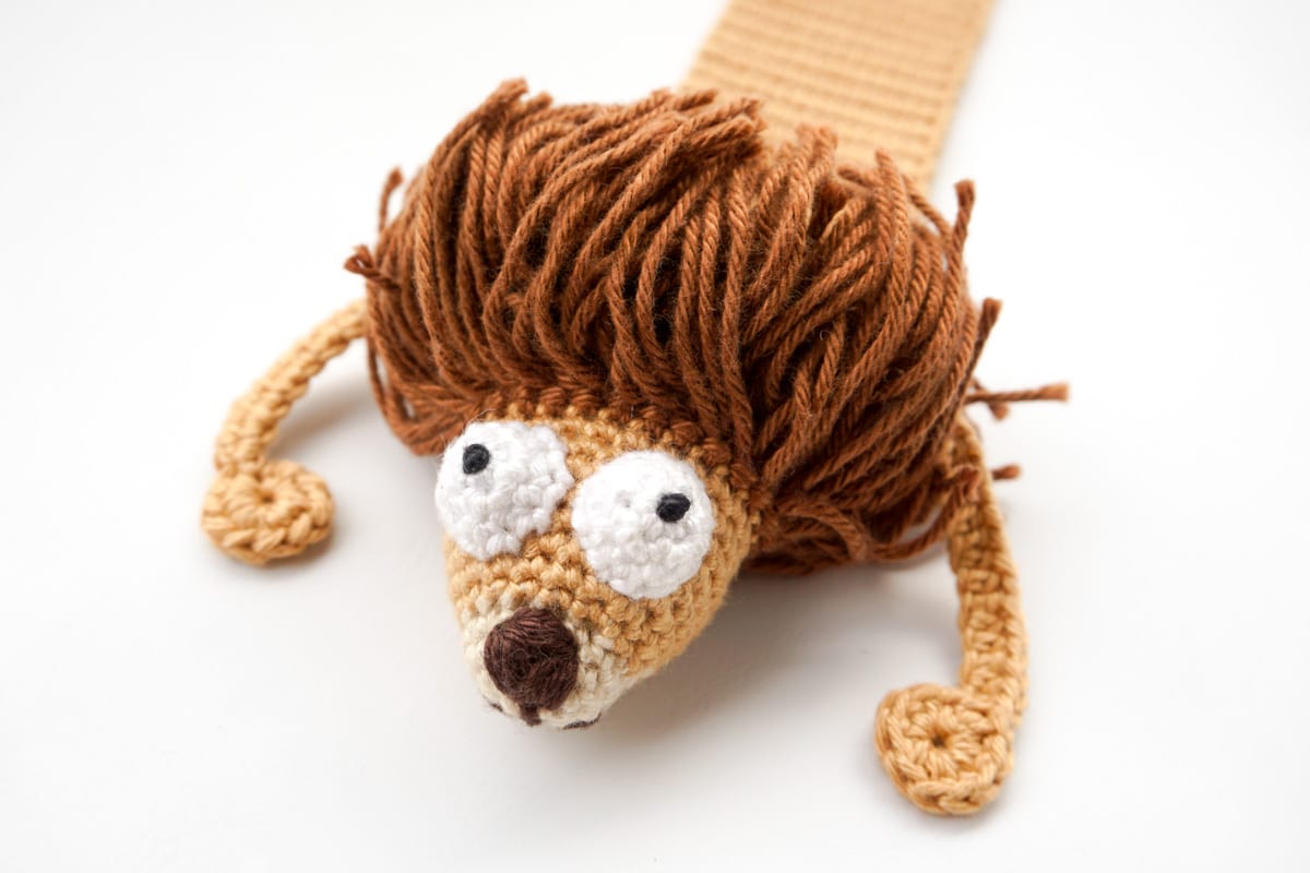 Leeuw Boekenlegger Haken - "Boekenleeuw" | Supergurumi