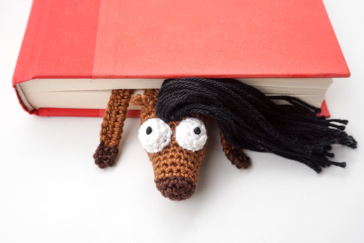 Paard Boekenlegger Haken - "Boekenpaard" | Supergurumi
